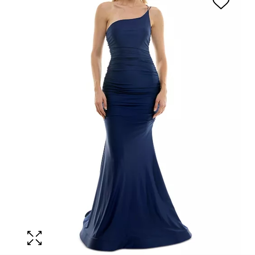 Macy's Navy Blue Mermaid Formal Dress - Gem